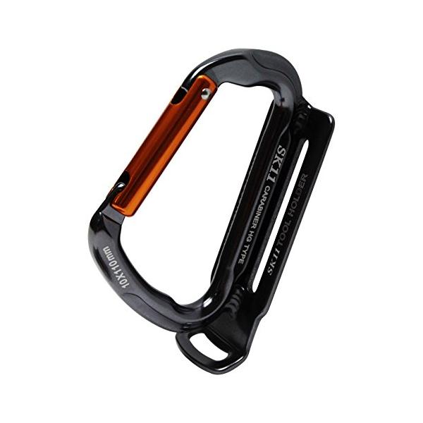 ブラックアルミ/-/SAC-TFA ブラック・Color:アルミStyle:ブラック・パッケージ個数:1・用途:簡易工具の吊り下げ・特徴:ベルトホルダー一体型の、アルミ鍛造製で軽量、高強度、高品質のカラビナ・サイズ:10×110mm・色:ブ...