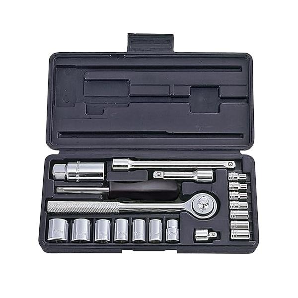 クロームメッキ/-/No.501・パッケージ個数:1・スピンナーハンドル(6.35mm1/4″Sq.Drive)・6角ソケット(6.35mm1/4″Sq.Drive)ミリ規格 4  4.5  5  6  7  8  9mm・ラチェットハンド...