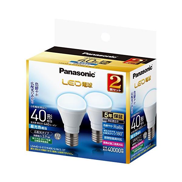 1) 40形 / LED電球(省エネ)昼光色/昼光色/LDA4DGE17K40ESW22T・Style:1) 40形 / LED電球(省エネ)Color:昼光色・パッケージ個数:1・ワット数(W):40・口金:E17・ミニクリプトン電球同等...