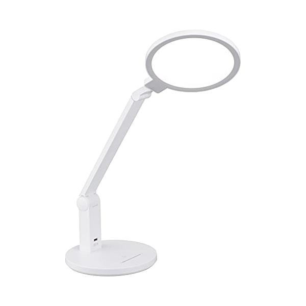 台座タイプ・7段階調光ホワイト/-/DS-LS78-W・Style:台座タイプ・7段階調光・パッケージ個数:1・使用光源：LED×78灯使用（交換不可）／昼白色・全光束：約850ルーメン（100%点灯時）・照度：約3000ルクス（30cm直...