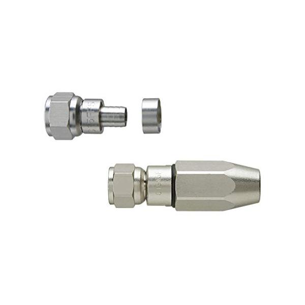 シルバー/アンテナ用品/C15K5-P・パッケージ個数:1・4K8K対応・5C同軸ケーブル（ケーブル太さ約7.7mm）用・屋外用と屋内用各1個入り・加工するケーブルの太さにあったものを選んでください。