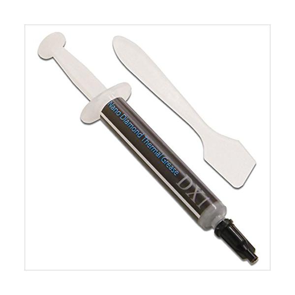 ・グレー  JP-DX1・・PatternName:単品・JunPusブランドの熱伝導性能の高い炭素結晶(nano Diamond)グリス[塗布用ヘラ付]・主成分 : ナノダイヤモンド、シリコン・熱伝導率 : 16W/m・K・熱抵抗値 : ...