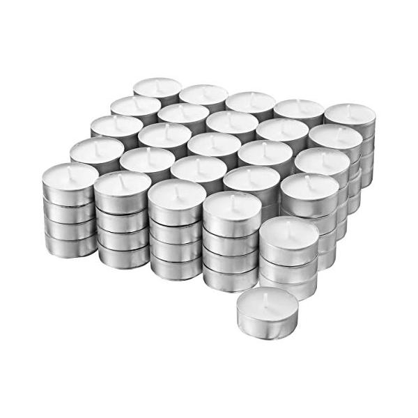 ミニマリストホワイト/Pack 1/500.979.95・Size:Pack 1・パッケージ個数:1・IKEA glimmaの無香Tealights  ホワイト  100錠(・300カウント・ホワイト