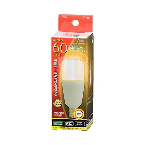 1個入り電球色/60形/LDT6L-G-E17 IG92・Size:60形Style:1個入りColor:電球色・パッケージ個数:1・細い筒状のペンダントライトに・セード直径が細いシャンデリアに・横向き・斜め付け器具にも・密閉形器具対応・断...