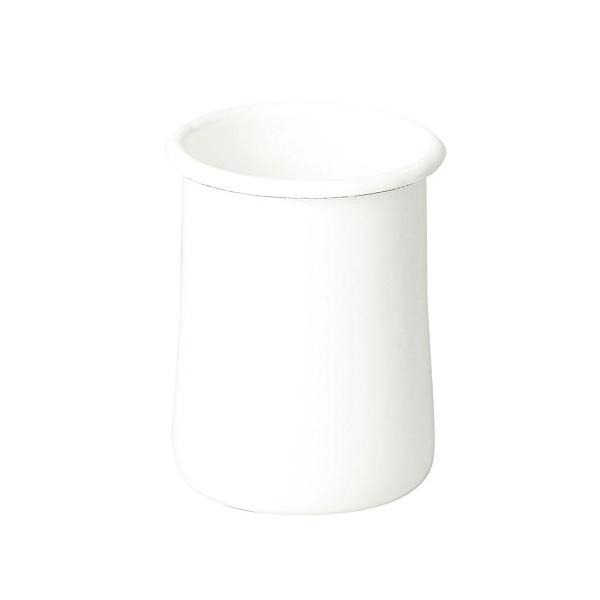 ホワイト/(約)外径9.5×高さ12cm/HB-3688・PatternName:カトラリースタンド・パッケージ個数:1・サイズ:(約)外径9.5×高さ12cm・素材・材質:表面加工/ほうろう、材料の種類/ほうろう用鋼板