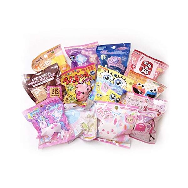 -/12個 (x 1)/-・女の子用入浴剤セット12個　 種類はおまかせ すべての入浴剤にオモチャが入っています。