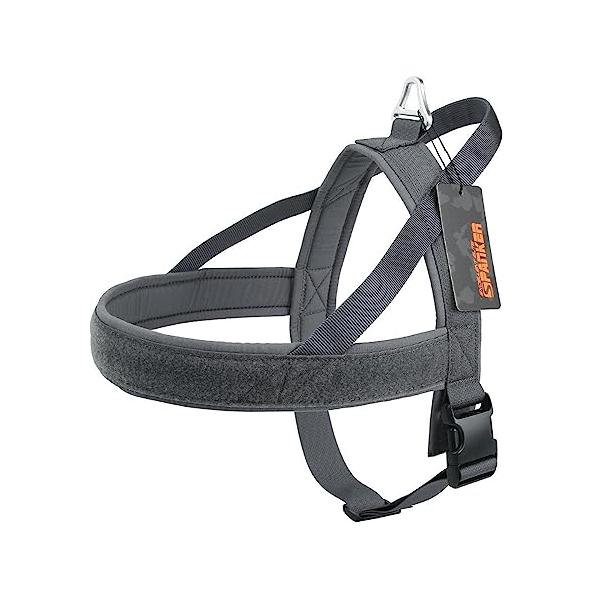 Elite小型グレー「Grey」/M-(腹65-80cm)/-・Size:M-(腹65-80cm)Color:グレー「Grey」・パッケージ個数:1・素材構成：この犬 ハーネスは高品質で耐久性のある900Dナイロンで作られ、胴輪の内側には柔...