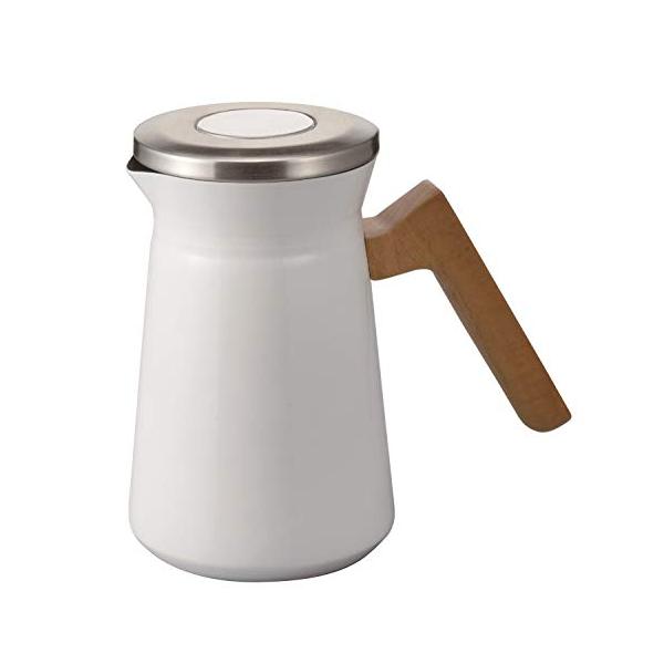 保温ポットホワイト/600ml/S-STP-600-W・Style:保温ポット・パッケージ個数:1・サイズ:幅15×奥12×高さ20cm・保温可能容量:600ml・ステンレス製の二重構造保温ポット・お湯の保温や、抽出したお茶を保温したり、ド...