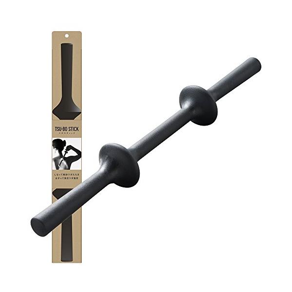 ブラック/50mm×50mm×395mm × 1本/ツボステイツクブラツク・パッケージ個数:1・商品サイズ (幅×奥行×高さ) :商品サイズ (50mm×50mm×395mm)・内容量:1個・内容量:1個