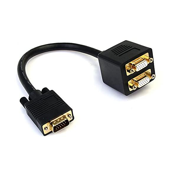 ブラック/-/VGASPL1VV・パッケージ個数:1・別のスプリッタボックス不要でVGA信号を2台のディスプレイに分割