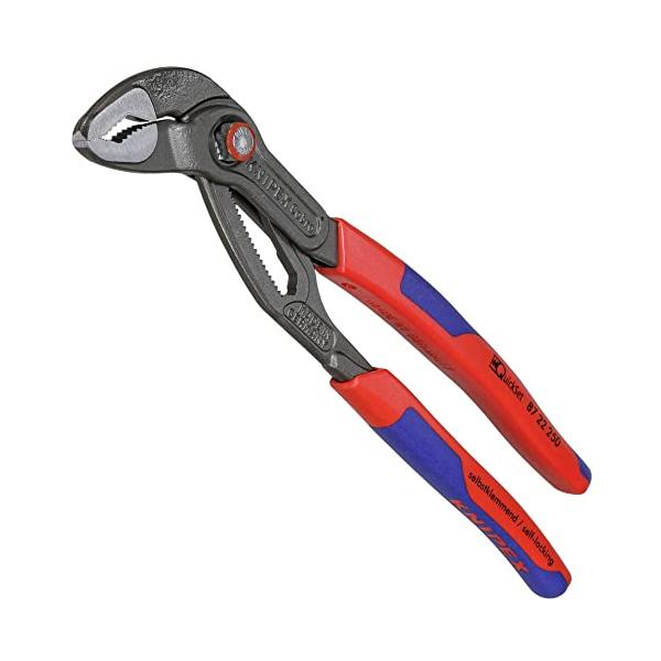 マルチ/250 x 50 x 18 mm/87 02 250・Color:マルチ・パッケージ個数:1・ヘッド仕上げ：グレー防錆コート・磨き、ハンドル仕様：コンフォート、パイプ直径(inch)：φ2・パイプつかみ能力(φmm)：50、ナットつ...