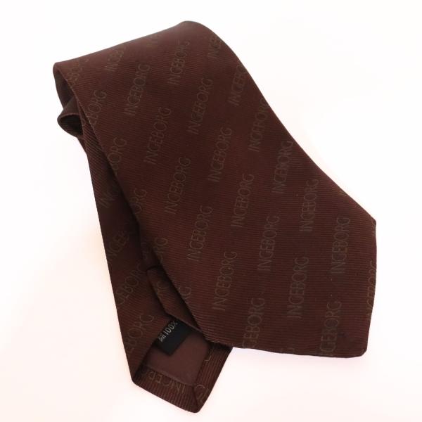 【商品説明】【素材】絹100【状態】普通の使用感あるお品物【デザイン】ブラウン系ロゴがたっぷり入った素敵なネクタイです