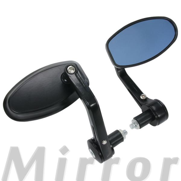 商品名■オーバルバーエンドミラー（ブラック）商品説明■汎用のバーエンドミラー左右セットです。■5種類のカラーバリエーションがあるので、ご自身のバイクにあったカラーをお選びいただけます。■アーム部分などは艶消しブラックの落ち着いた雰囲気となっ...