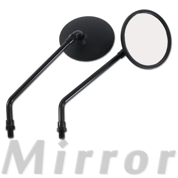 商品名■丸形ミラーC マットブラック商品説明■汎用の丸形ミラー左右セットです。■レトロ感のあるデザインなので愛車の雰囲気を変えたい方におすすめです。■後方が見やすい平面鏡を使用しているので足元までしっかり確認ができます。■ボールジョイントと...