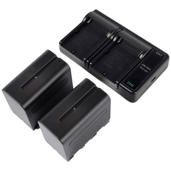 商品名■SONY NP-F550互換対応 リチウムイオン充電池 2個セット+チャージャー商品説明■ソニーのNP-F550、NP-F570/5などにも互換するバッテリーパック2個と充電器のセットです。■充電池なので、充電をするだけで何度でも使...