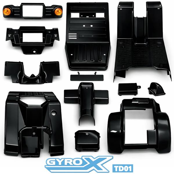 【発売日：2026年01月22日】商品名■アッパーカウル ブラック 15点セット【商品説明】 ■ジャイロX(TD01)専用■フロントからリヤ、足回りまで網羅した15点セットです。■純正パーツを個別に揃えるよりも、費用を抑えて全外装を刷新でき...