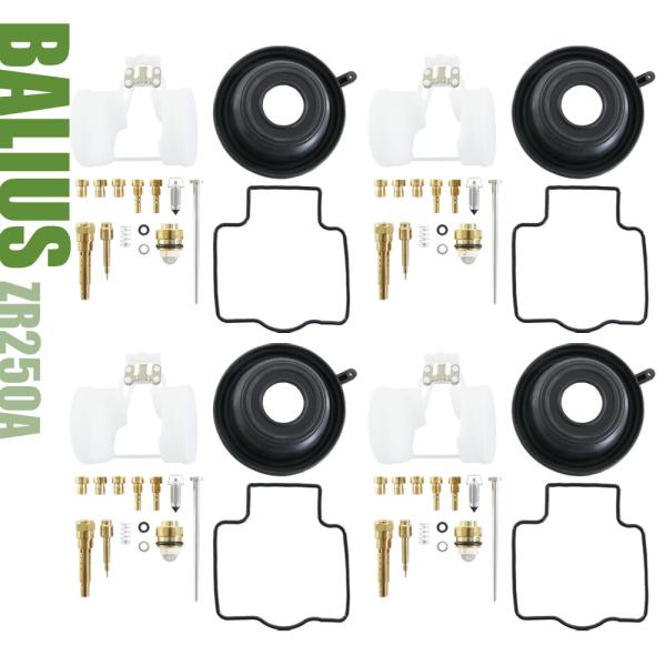 商品名■キャブレターリペアキット商品説明■燃料漏れ、オーバーフローや調子が悪い場合のオーバーホールキットとなります。■キャブレターはガソリンと空気を混ぜてエンジン内部に送り込む燃料供給装置です。■必要な部品が4気筒分セットになっております。...