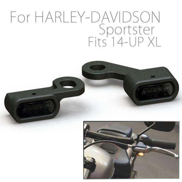 ■ハーレーダビッドソン・XL、スポーツスター2014年以降の車両に適合のマイクロミニサイズのLEDウインカーです。■純正ハンドコントロール下にマウント（ミラーステーと共締め）してお取り付けいただくタイプとなります。車検対応について■EUの規...