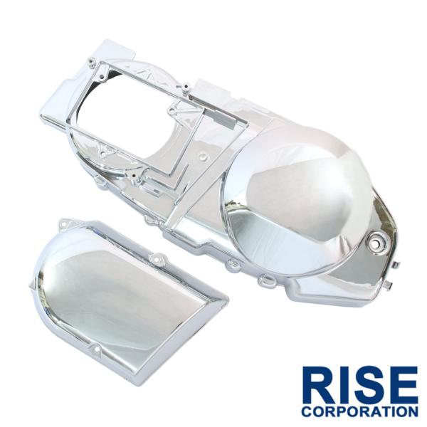 【発売日：2015年10月24日】商品名■メッキクランクプーリーケースカバー（エアダクト付き）商品説明■SG03J用のプーリーケースカバーです。■高級感を演出する定番のメッキパーツになります。■メッキ仕上げですので、どんな車体のお色でも違和...