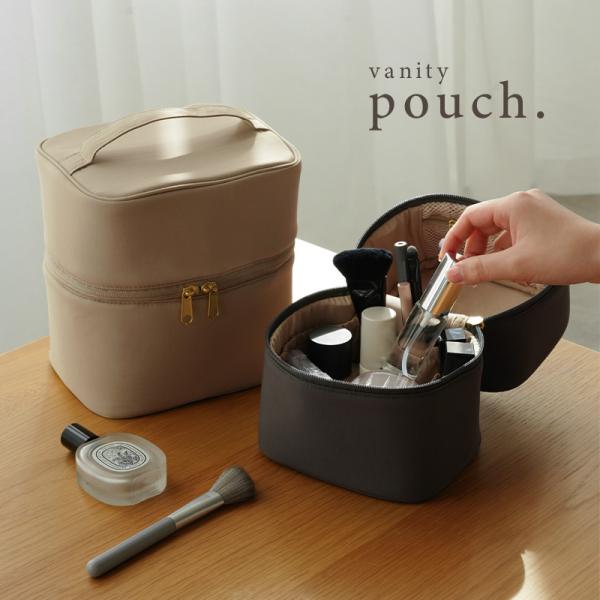 【発売日：2024年02月20日】YORISOI(ヨリソイ) の バニティポーチスキンケアボトル、メイク用品まで全てまとめたい方におすすめ☆【Lサイズ】が新たに追加されました☆さらに【プチリニューアルしました】Mサイズの奥側ギャザーポケット...