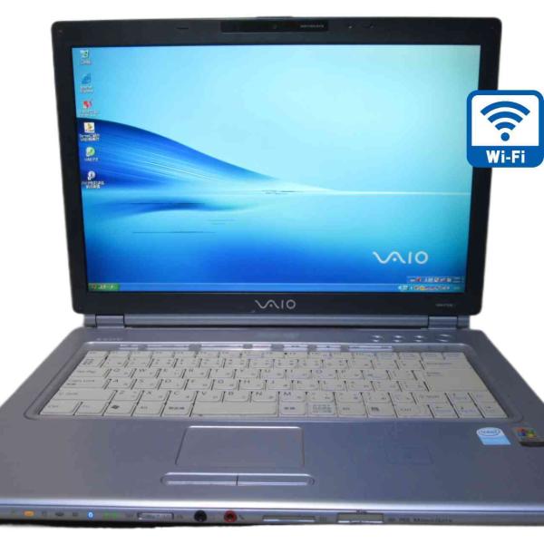 ノートパソコン 中古／WindowsXP Home セットアップ済み／ライセンス認証済み／無線LANあり／