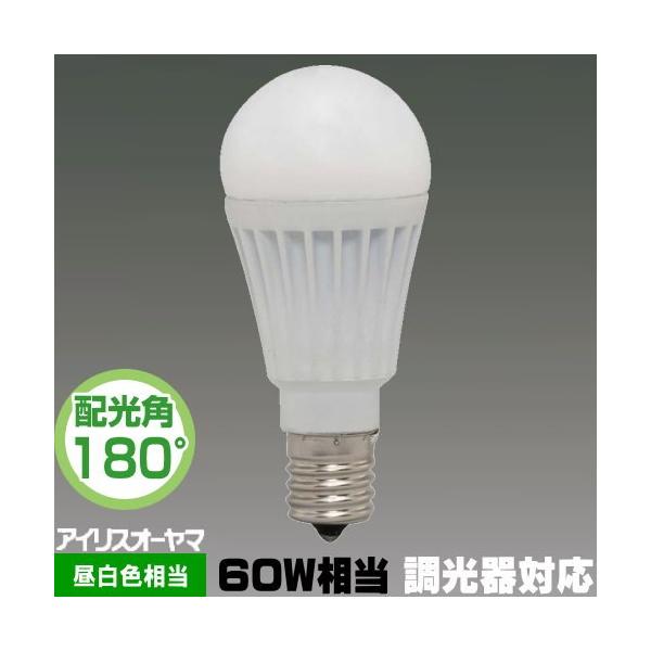●メーカー ： アイリスオーヤマ●形番 ： LDA8N-G-E17/D-6V3●光色 ： 昼白色相当●全長 ： 86mm●外径 ： 38mm●質量 ： 58g●定格電圧 ： 100V●定格入力電流 ： 0.075A●定格消費電力 ： 8.4...