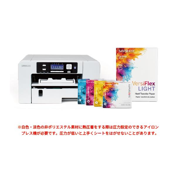 ＜セット品＞〇 SAWGRASS VersiFlex SG500本体　・本体サイズ：399(W)×437(D)×213(H)mm　・本体重量：約10kg　・最大解像度：4,800×1,200dpi　・最大メディアサイズ：215×355mm　...