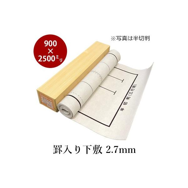 表2・4行用、裏6行用の罫入りが入っていて、画仙紙を透かして書けますので、とっても便利。厚さ：2.7mm規格：3×8判（900×2500mm）色：赤みがかったベージュ※写真と実際の商品は色が異なる場合がございます。