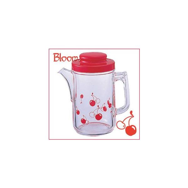 ブルーム  ピッチャー (大) レッドサイズ： 172×106×高さ193(mm)材　質： 本体・蓋/PMMAパッキン/シリコン原産国： 日本容量： 910ml水差し，キッチン，調味料置き，定食，定番，懐かしい，さくらんぼ，レトロ，チェリー...