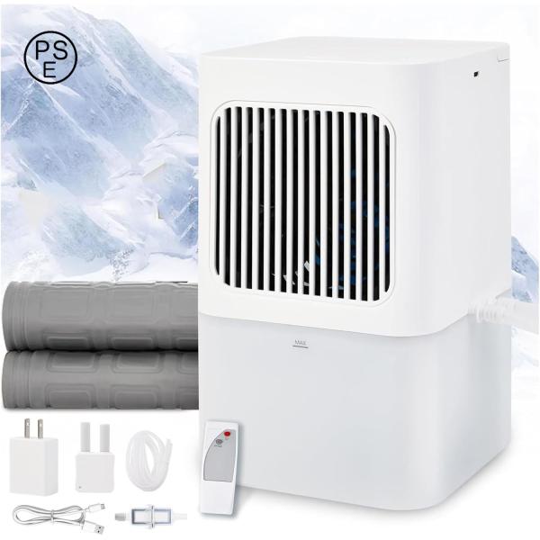 製品名 水冷式冷却マットレス定格電力 5W定格電圧 5V水タンク容量 2.0L本体サイズ 16*16*28cmマットレスサイズ 一人用160×70cm/二人用 160×140cm*優れた冷却効果：水冷マットレスは水を継続的に循環させて体の熱...