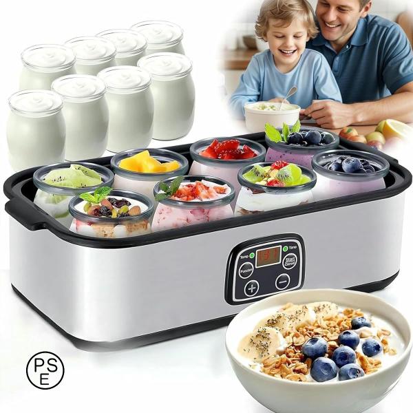 製品説明ヨーグルトメーカーを使用して、自宅で栄養価の高いヨーグルトを作り、自家製のヨーグルトだけが提供できるクリーミーなテクスチャーとフレーバーをお楽しみください。自家製のヨーグルトには、栄養の増加や成分に対する制御など、多くの利点がありま...