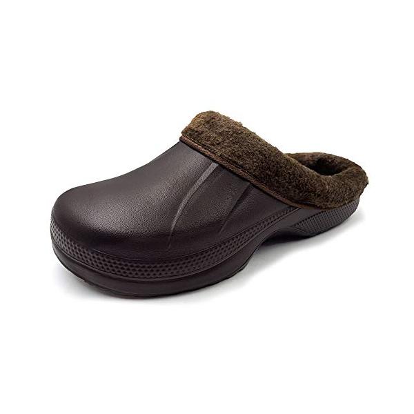 アッパーは防水性に優れた合成樹脂で仕上げ、床から冷気をしっかり隔離し、冬に暖かく過ごせます。 ヒツジのような柔らかくモコモコボア素材でライニングを仕上げたため、冬にふかふかな履き心地を与える ライニングはサンダルと一体であり、外れないタイプ...