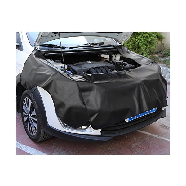 作業中の車両フェンダーを傷などから守るので安心して作業が出来て、車を汚したり傷つけず安心して点検整備が行えますフェンダーカバーは便利なマグネット付なので取り付けも簡単! 車体を傷つけにくい素材を採用しているので安心して使用できます片方の端に...