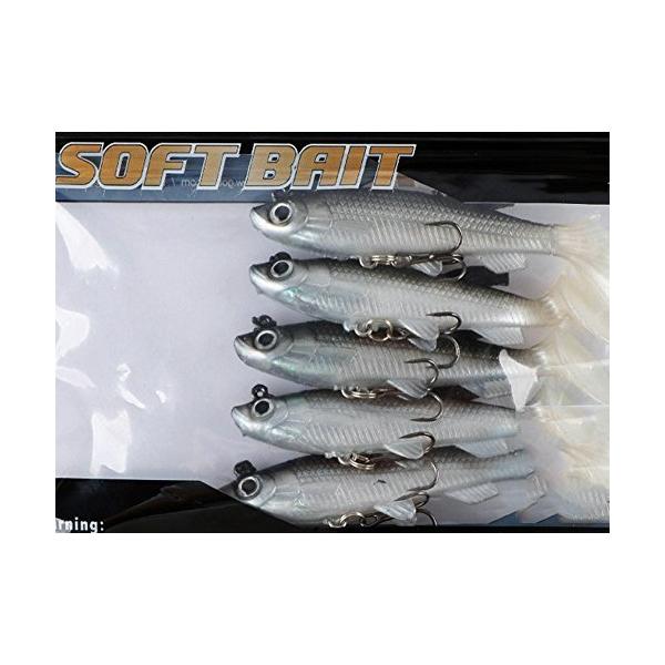 zmart ソフトルアー 8.5センチ 13g 5個 セット シリコン シーバス ジグ ベイトスポーツ＆アウトドア/釣り/ルアー/シーバス・ヒラメルアー