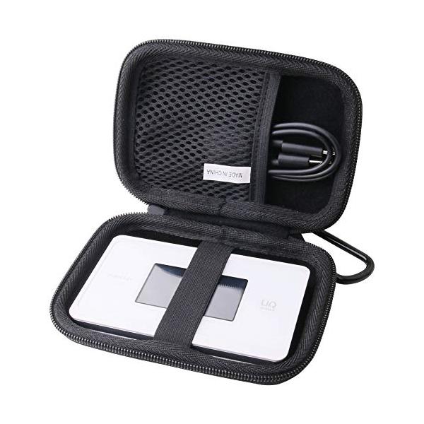 用の UQ WX06 / WX05 Speed Wi-Fi NEXT クレードル 対応 モバイルルータ 専用保護 収納ケース -waiyu JP材質：耐久性のある高級ハードEVA素材、優れた肌触り、中身の柔らかい保護。用途：保管保護、汚れ、...