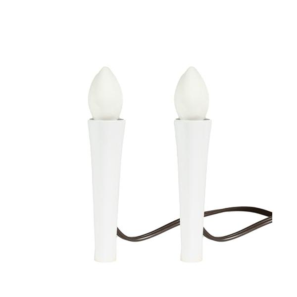 火を使わない、コンセントから給電して点灯する和風のろうそくです。お仏壇やおりんなど、他の仏具小物ともなじみやすい無地の落ち着いたデザインとなっております。蝋燭立て、燭台は別売りです。リビングに設置するタイプのステージ仏壇、ミニ仏壇、モダン仏...