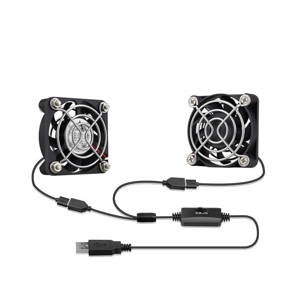 *USB 小型ファン: 50mm (L) x50mm (W) x10mm (H) /1.97in (L) x1.97in (W) x0.39in (H)*パラメータ:定格電圧：5V、定格電流：0.18A、定格回転数：4500 RPM、風量：...