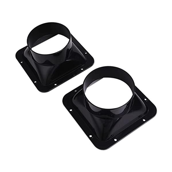 チューブやパイプ対応の四角、方型ダクトコネクター2個セット。DIYや業務用などに様々な用途でご活用いただけます。直径100mmと150mmの2サイズをご用意しました。キッチンやトイレ、浴室などの換気扇や塗装ブースを作る際などにお勧めです。取...