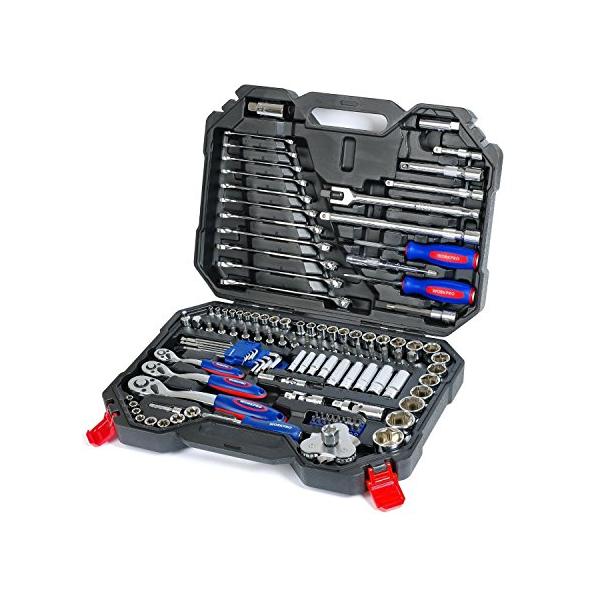 多様なラチェットハンドルとソケットサイズ 日常によく使われる差し込み角6.35mm、9.5mm、12.7mmのラチェットハンドルとそれに対応する幅広いソケットサイズ 4mmから32mm を提供して色んな製品のネジに適用できます。特に12.7...