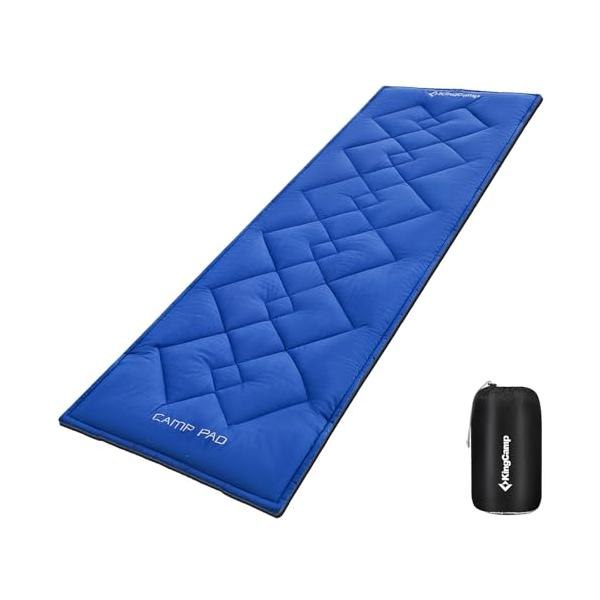 肌に優しい素材 表面にポリエステル／コットンを使用し、柔らかく快適な肌触りです。内側には350g/*の綿が入っており、アウトドアでも暖かく快適な睡眠ができます。 固定可能 四隅に弾性バンドが付いており、ベッドと組み合わせて使用する際にしっか...