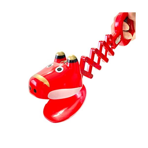 大きなお口でパックン  デフォルメされた丸いフォルムがキュートなかわいいどうぶつたちが大きなお口をあけて何でもパックンしちゃう いろんなものをつかんで遊んじゃおう  マジックハンド機能付き ボタンを押すとビヨ*ンっと、手が伸びて物をつかむこ...