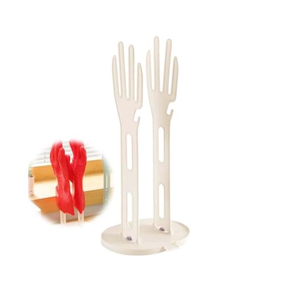 商品仕様 手袋干しスタンド ホワイト 、底面のサイズはやく16*13cm、高さは34cmです。ゴム手袋を掛ける以外にも、使わないときは雑巾やタオル、キッチン収納袋などの収納にも使えます。 便利な組み立て 取り外し可能で組み立てが簡単なように...