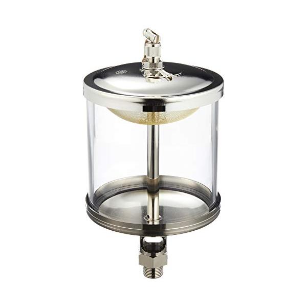 材質:真鍮(黄銅棒)、アクリル*ねじサイズ:PF3/8*容量:531ml*胴径:100mmDIY・工具・ガーデン:作業工具:注油工具:油差し