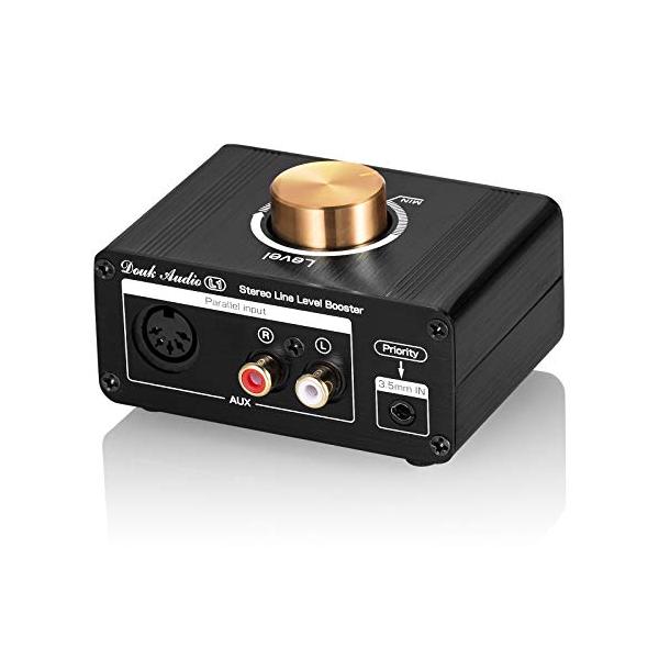 高ゲインステレオブースターアンプ: Douk Audio L1ミニは、20dBの高ゲインを提供し、多数の低レベルオーディオデバイスの出力を大幅に増幅します。このブースターアンプは、TV、ビデオゲーム、MP3プレーヤー、iPod、スマートホン...