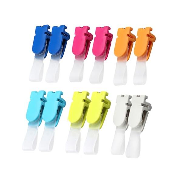 BILKAR 移動ポケット クリップ バンドクリップ 名札ケース 移動ポケット 名札用クリップ ポケットクリップ 12個セット文房具・オフィス用品/事務用品/名札・ホルダー