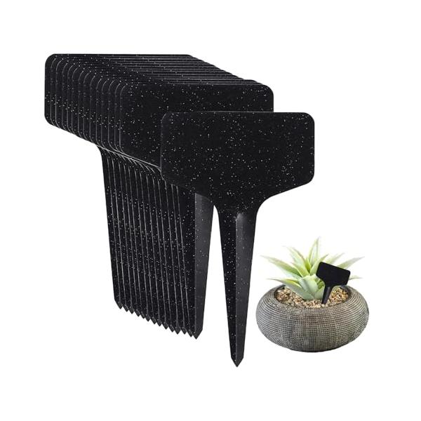 パッケージ内容 材質：硬質プラスチック。サイズ：約 10*6cm。カラー:黒。セット：本体*50枚。 多機能プラントラベル T型ラベルは、植えた植物を思い出すのに最適で、野菜の苗、花、屋外の鉢植え、庭などに理想的です。これらのマーカーは、す...