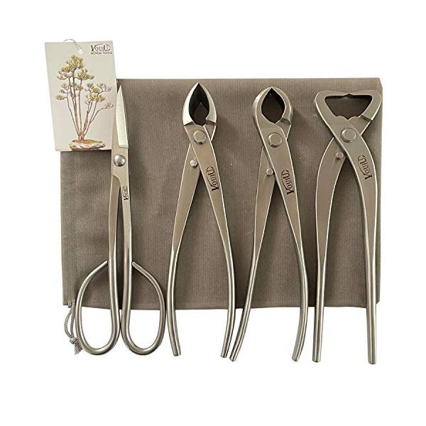 製品は：8インチ凹形カッター、8インチノブカッター、8インチ幹カッター、8インチ盆栽ハサミ凹刀：盆栽を剪定するためのフォーク。凹形カッターでトリミングした後、凹形魚形の切り口を残すと、植物が癒合した樹脂が凹形の切り口を覆い、切断の跡が見えな...