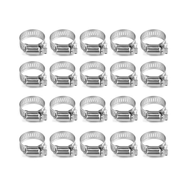 パッケージ  304ステンレス鋼ホースクランプ 複数サイズ  製のホースバンドは、調節可能ネジ式タイプを6種類のサイズでご用意しております。 6mm-12mm 、14mm-27mm、10mm-16mm、13mm-19mm、16mm-25mm...