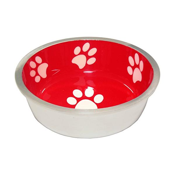 商品名：マジェスティックボウル　Ｓ　チェリーレッドブランド名：Loving Pets生産国：インドサイズ：高さ4cm x 幅12.5cm x 奥行12.5cm重量/容積：188gペット用品:犬:餌やり・水やり用品:食器・餌入れ