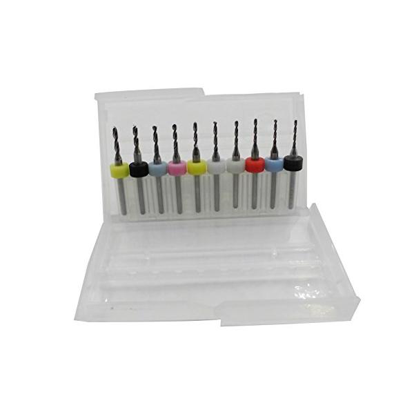 極細ドリル1.1*2ｍｍ　3.17ｍｍ軸　10本セット極細の為　回転を抑え　慎重に　穴あけしてください刃の折れ　はねにきを付けてくださいピンバイスでの軸ブレ防止にDIY・工具・ガーデン:電動工具・エア工具:電動工具パーツ・アクセサリ:ドリル...